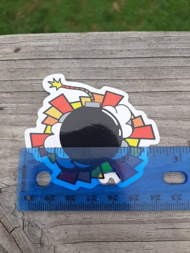 Comic Book Bomb Sticker Bomb Sticker Explosion Sticker Die - Etsy