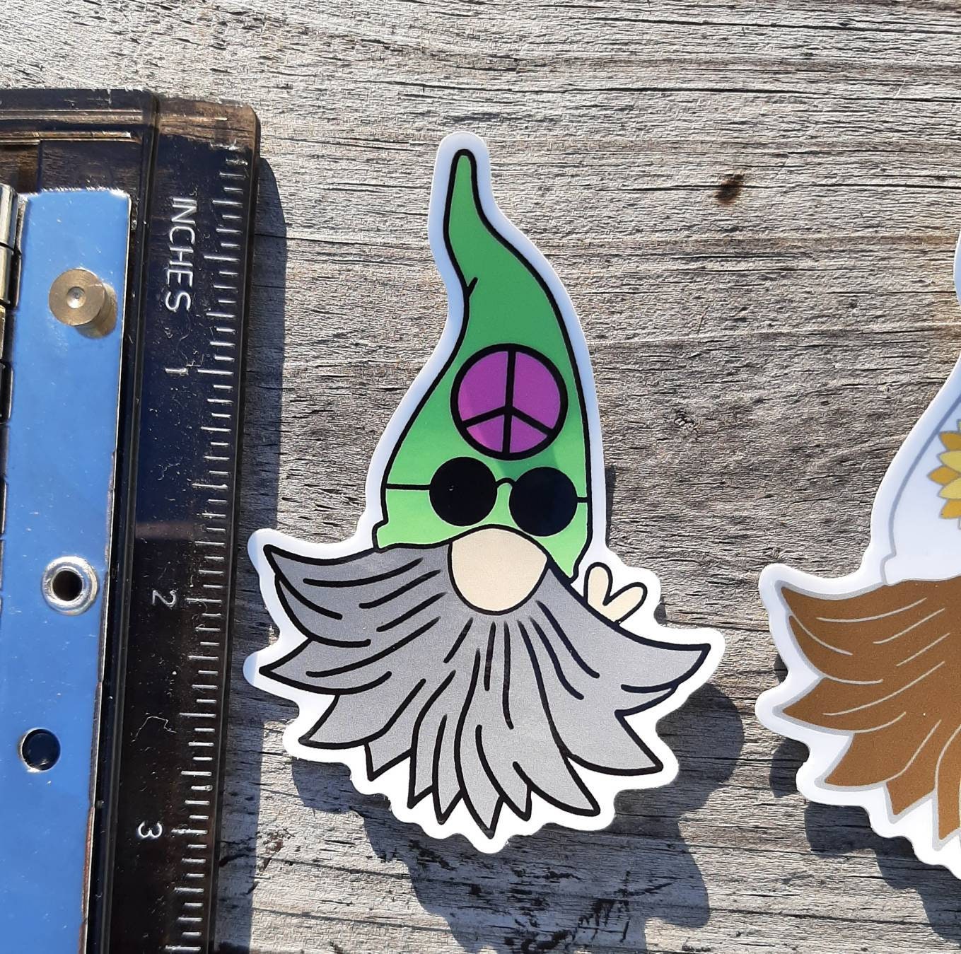 Gnome Stickers, Psilocybin Gnome Sticker Set, Flower Gnome Sticker, Die ...