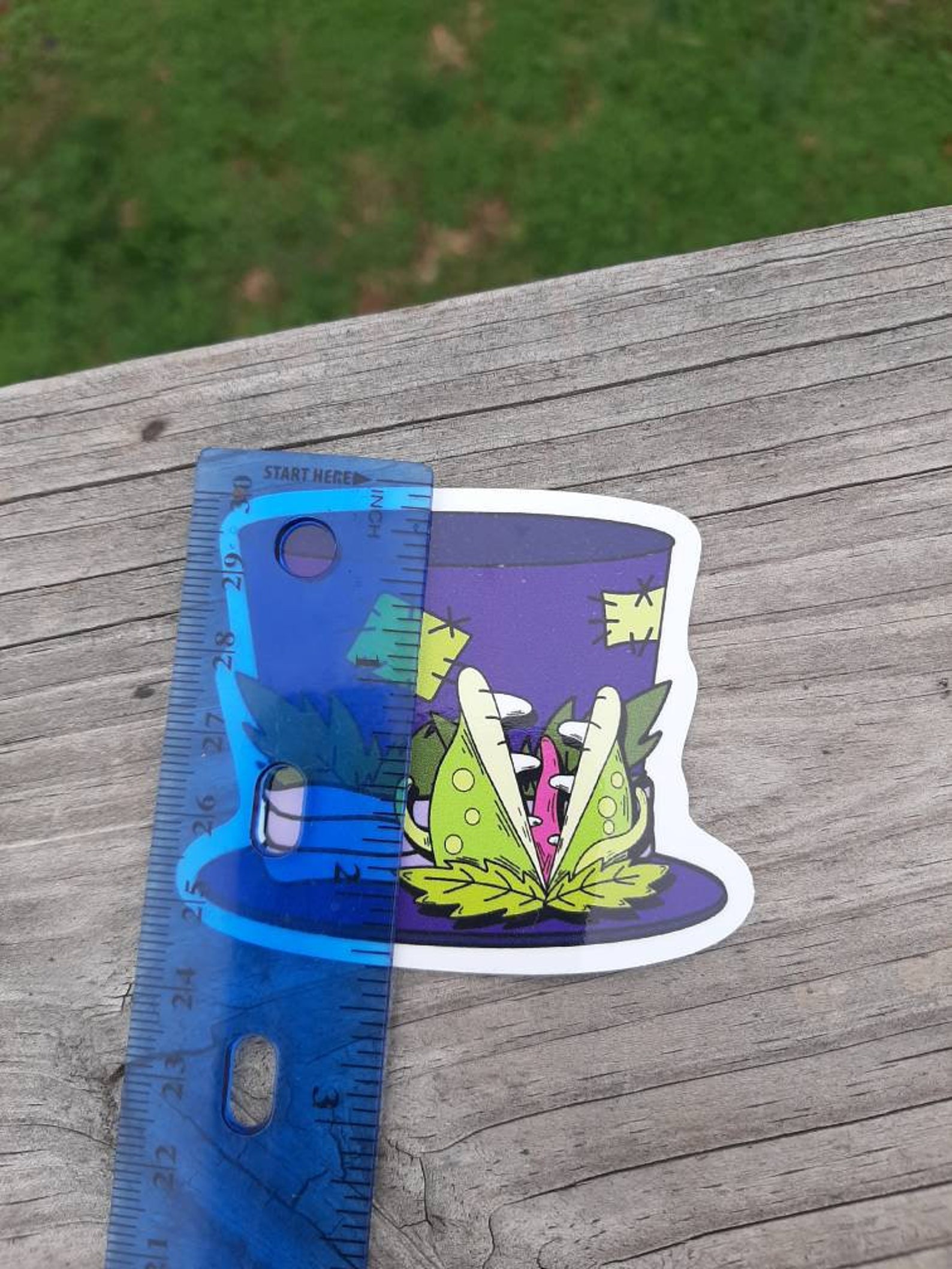 Creepy Top Hat Sticker Carnivorous Plant Sticker Halloween - Etsy