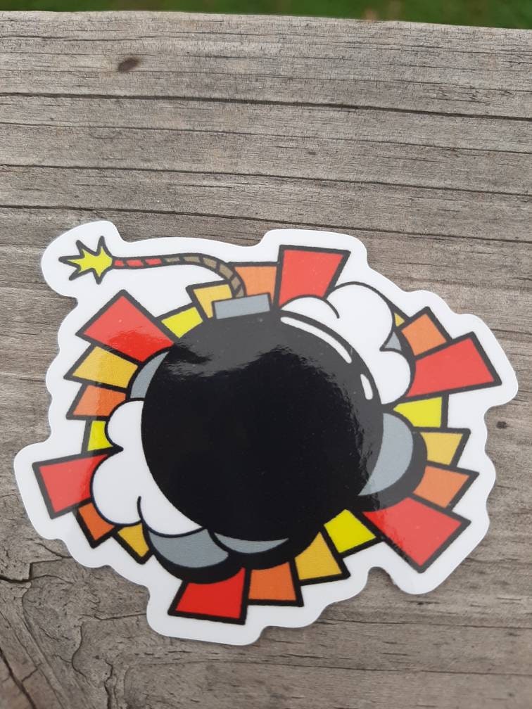 Comic Book Bomb Sticker Bomb Sticker Explosion Sticker Die - Etsy
