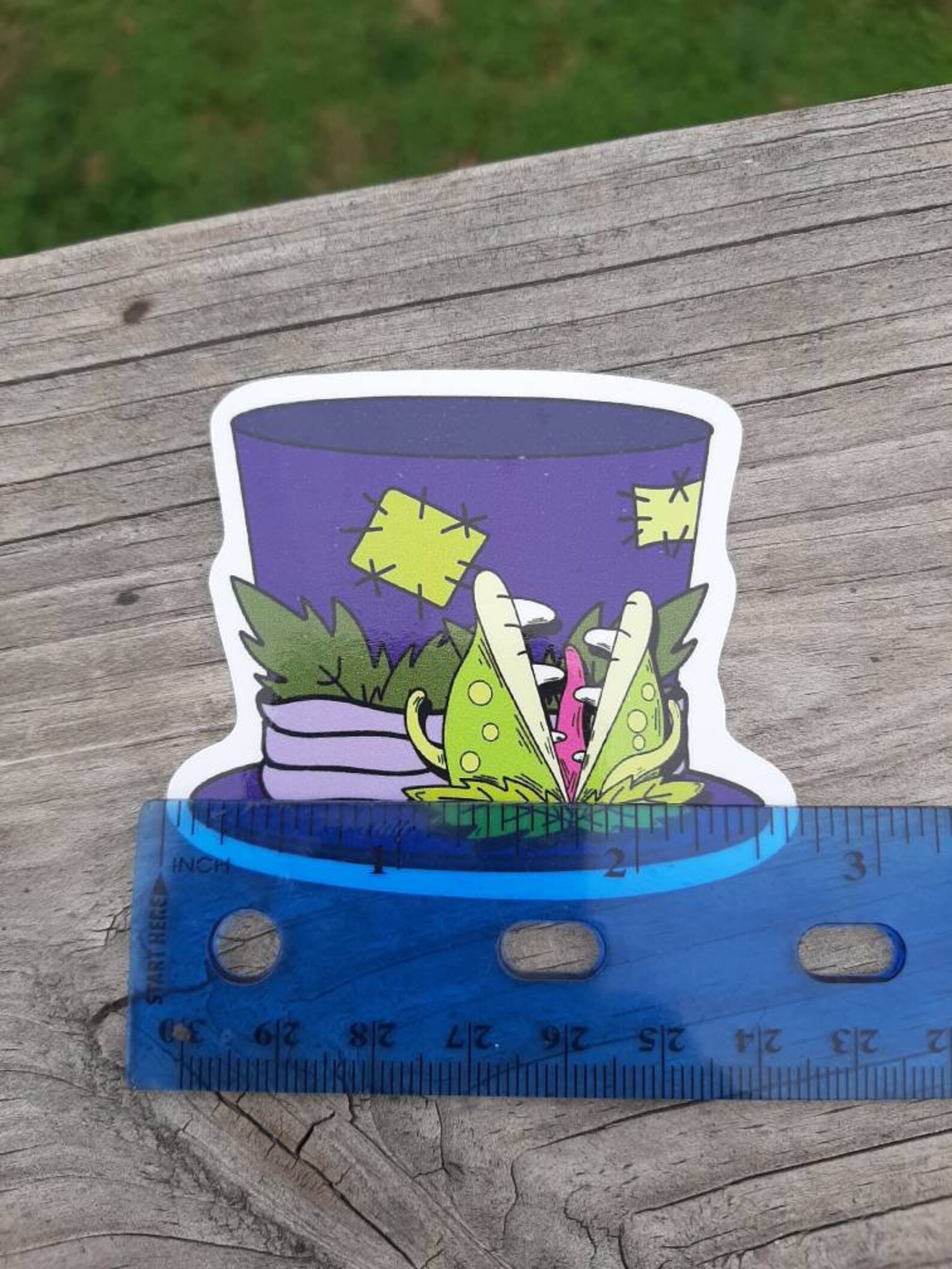 Creepy Top Hat Sticker Carnivorous Plant Sticker Halloween - Etsy