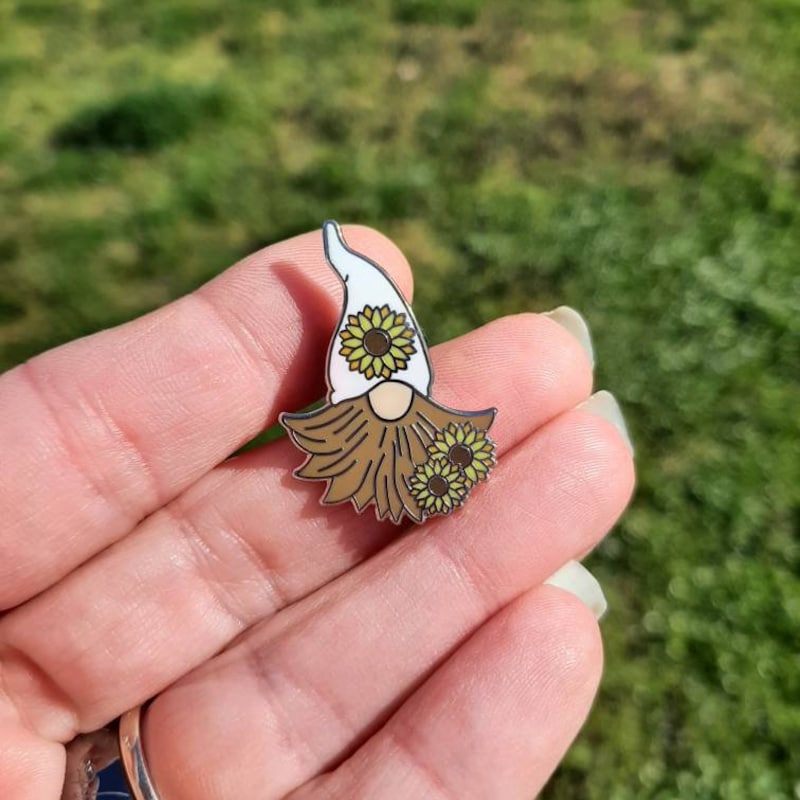 Black Soft Flower Pin - Etsy