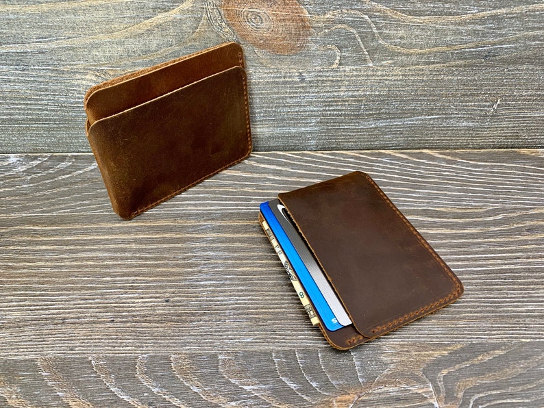 Front Pocket Card Wallet Personalized Slim Credit Card | Etsy