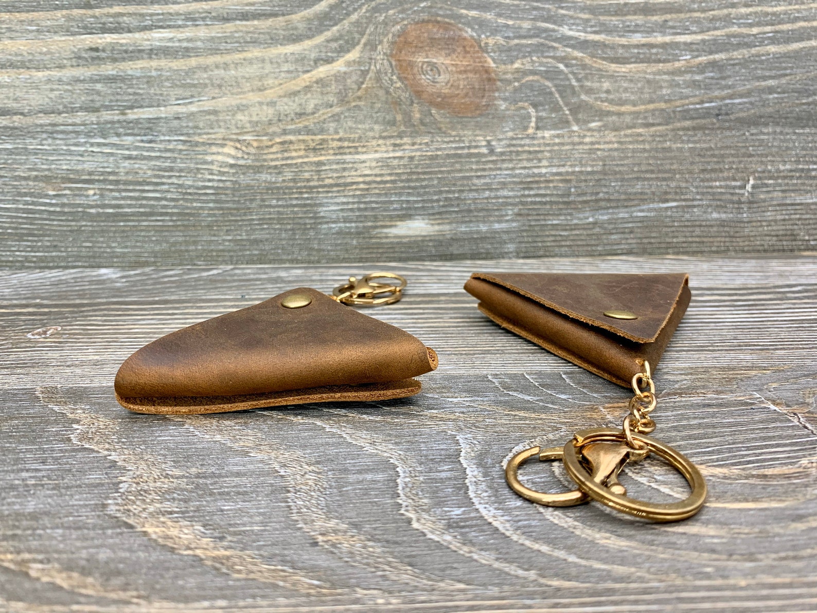 Leather Coin Purse Key Chain Leather Coin Purse Coin Holder - Etsy