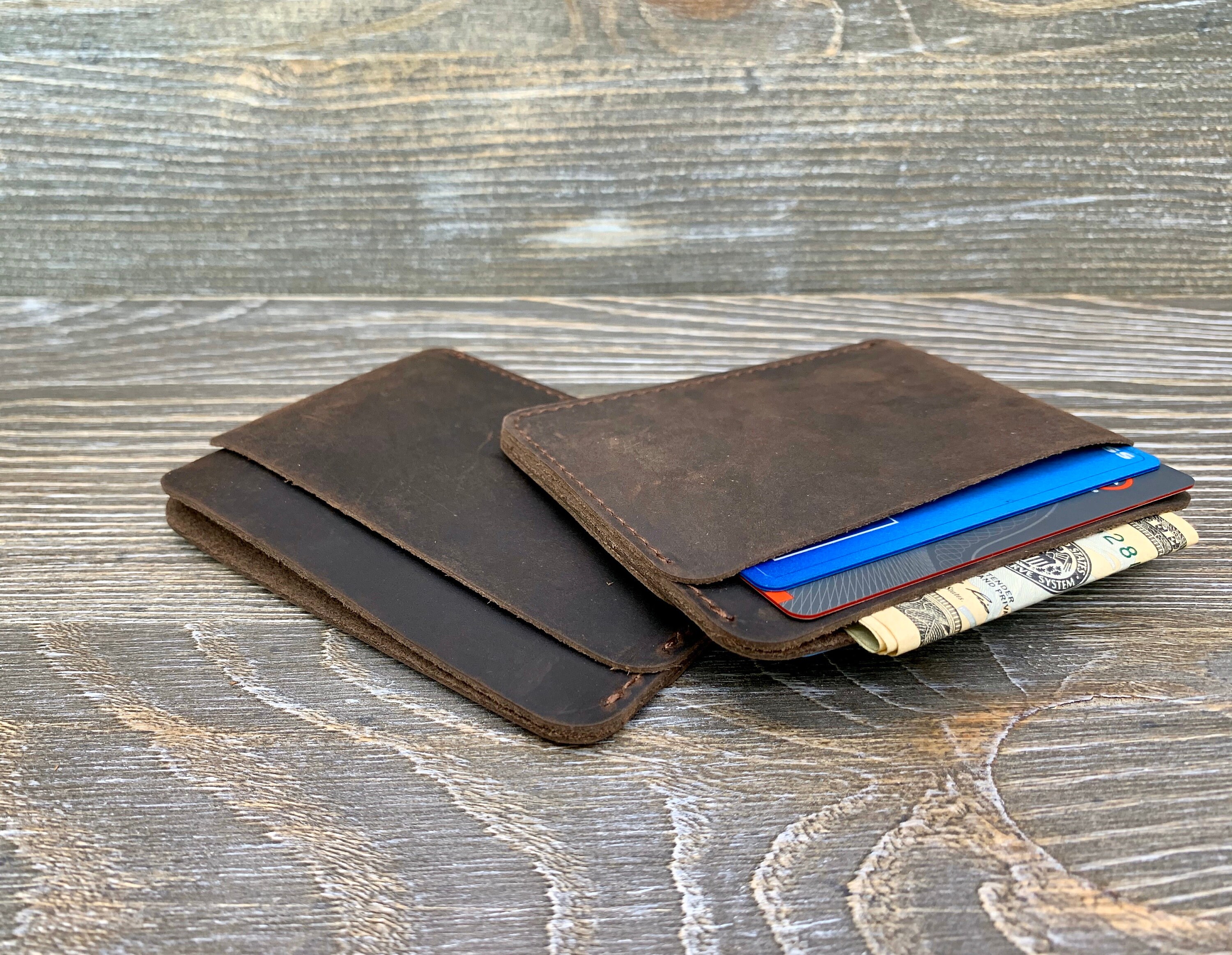 Front Pocket Card Wallet Personalized Slim Credit Card | Etsy