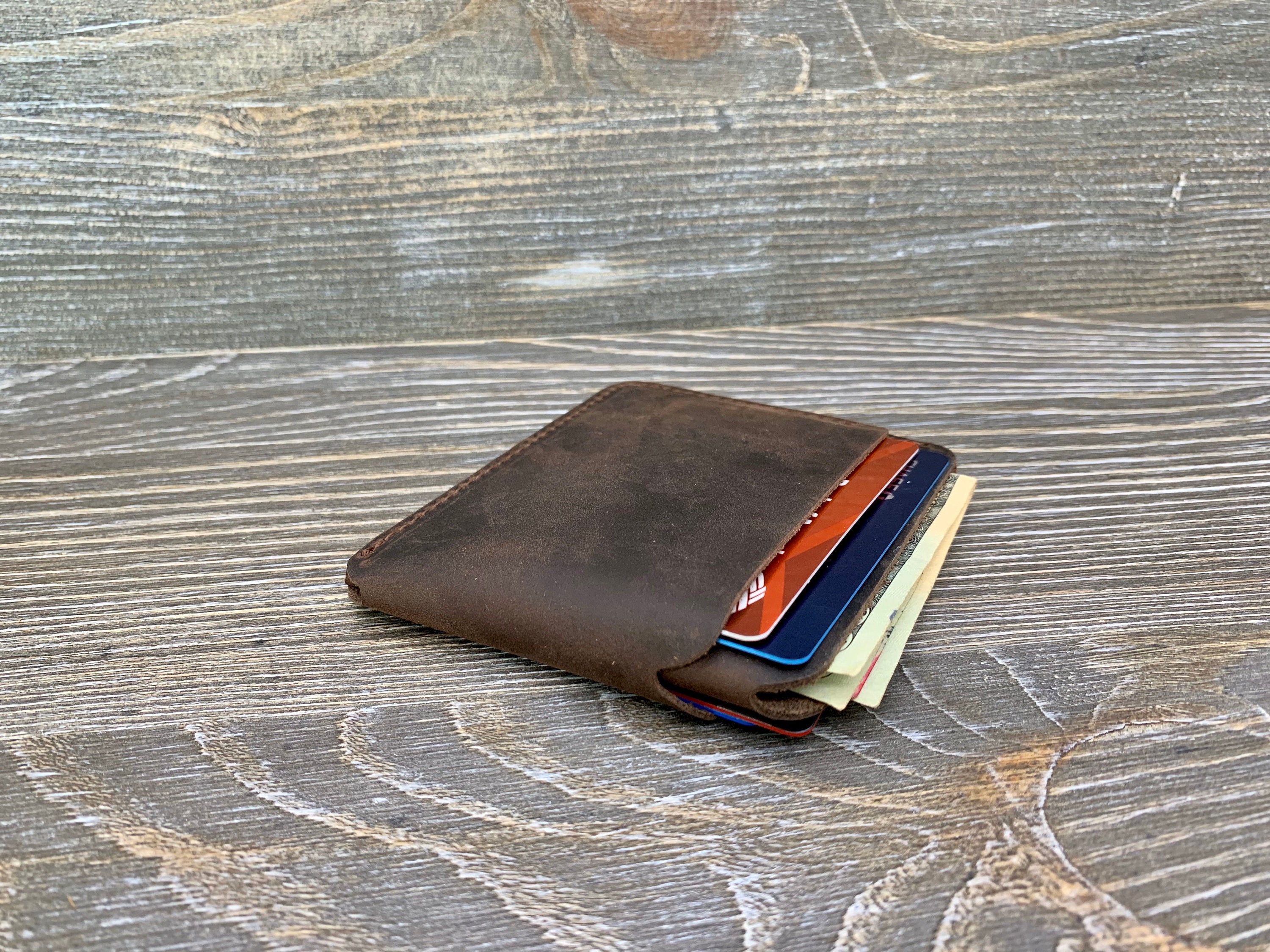 Front Pocket Card Wallet Personalized Slim Credit Card | Etsy