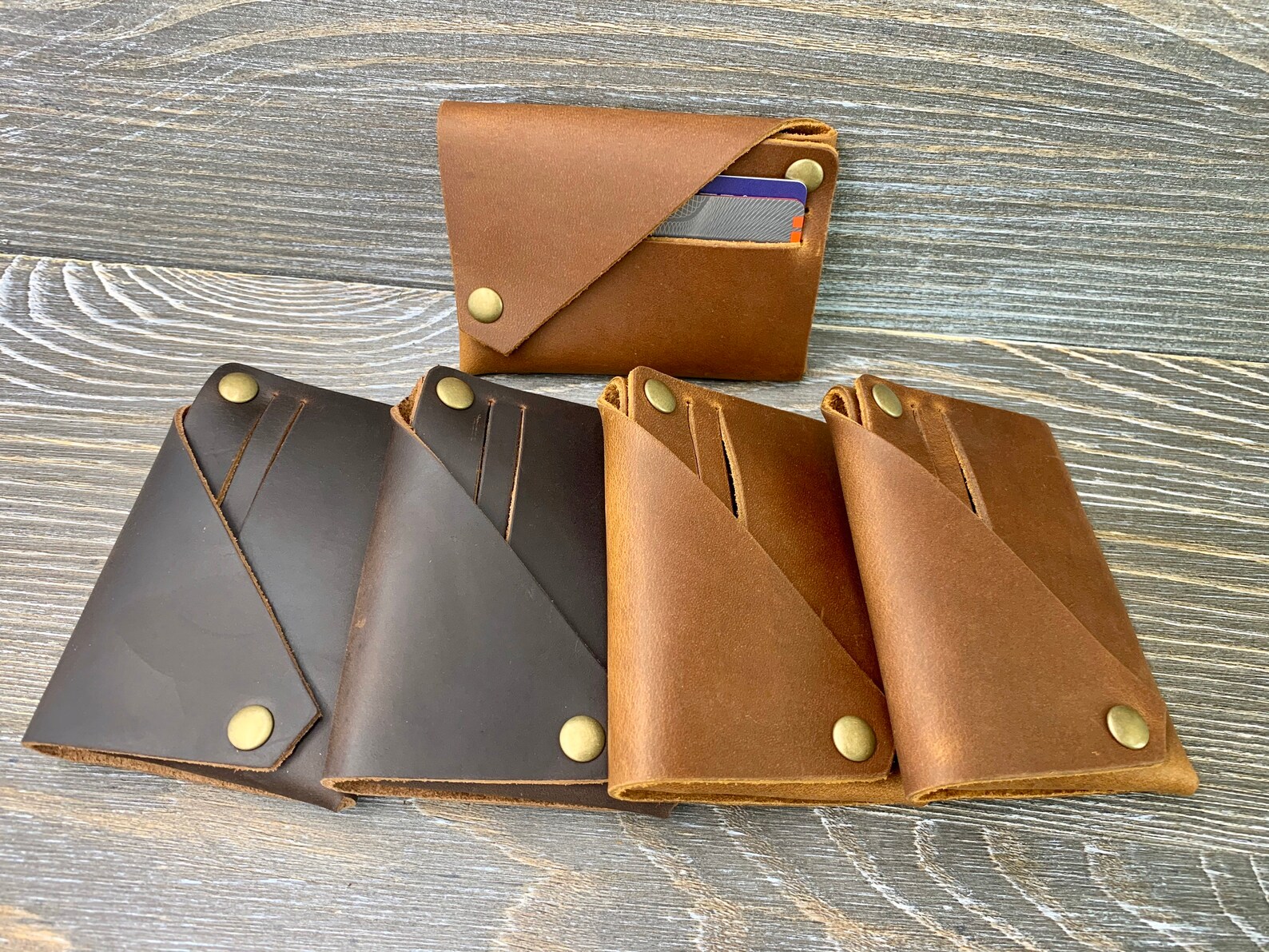 Men's Leather Wallet, Minimalist Card Wallets, Christmas Gift ...