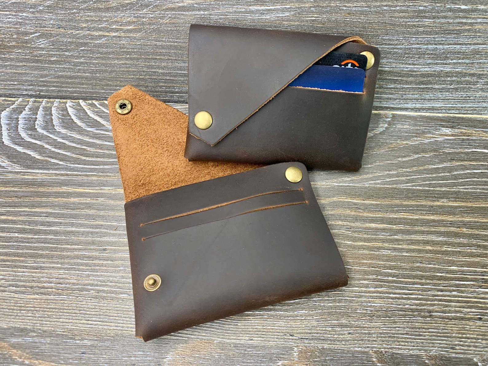 Men's Leather Wallet, Minimalist Card Wallets, Christmas Gift ...