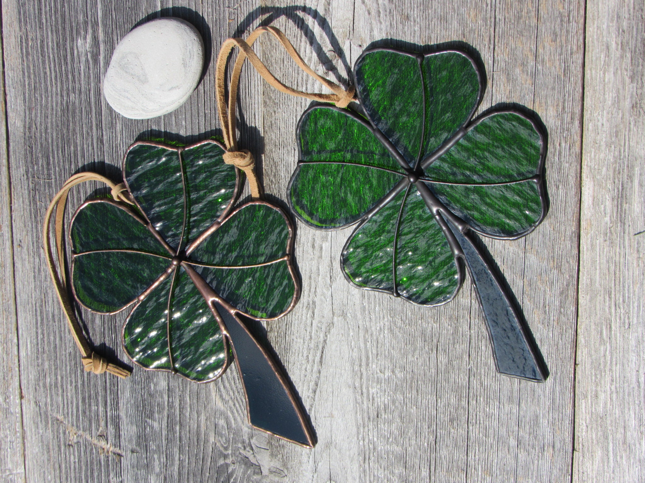 Suncatchers Glass Art Lucky Shamrock Stained Glass Suncatcher etna.com.pe