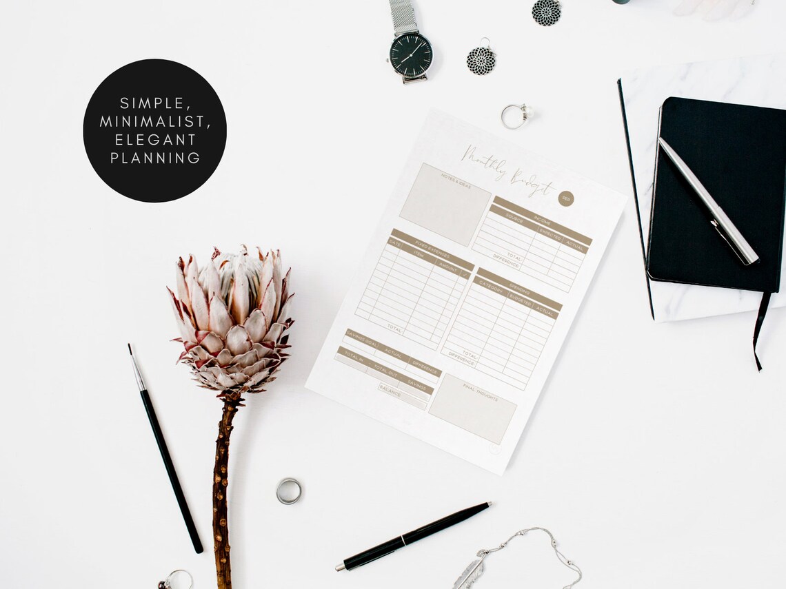 Printable Financial Journal Printable Finance Planner Printable Budget ...