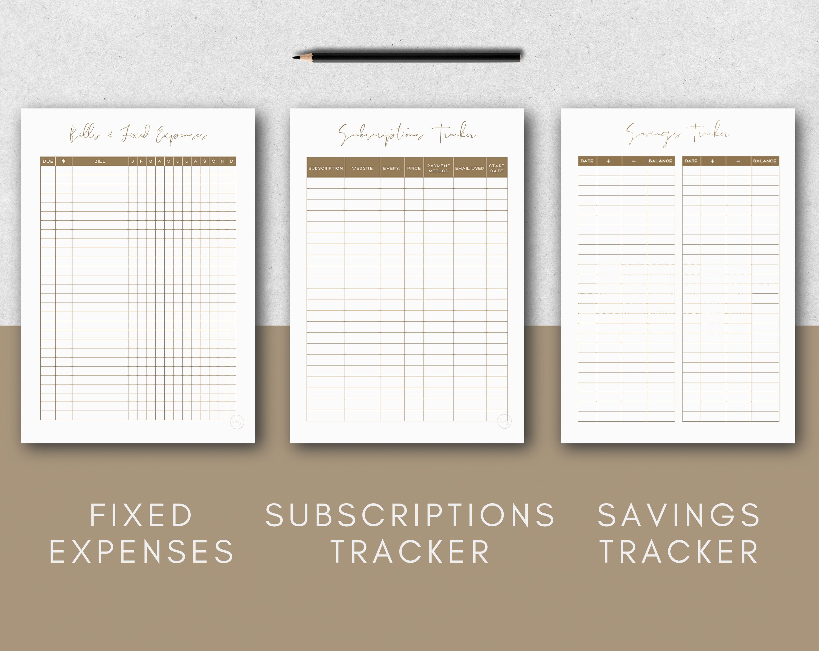 Printable Financial Journal | Printable Finance Planner | Printable ...