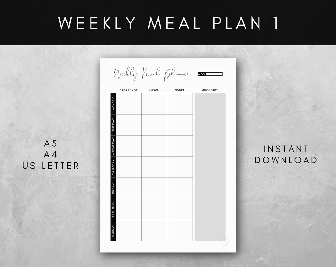 weekly-meal-plan-with-grocery-list-printable-meal-planner-etsy