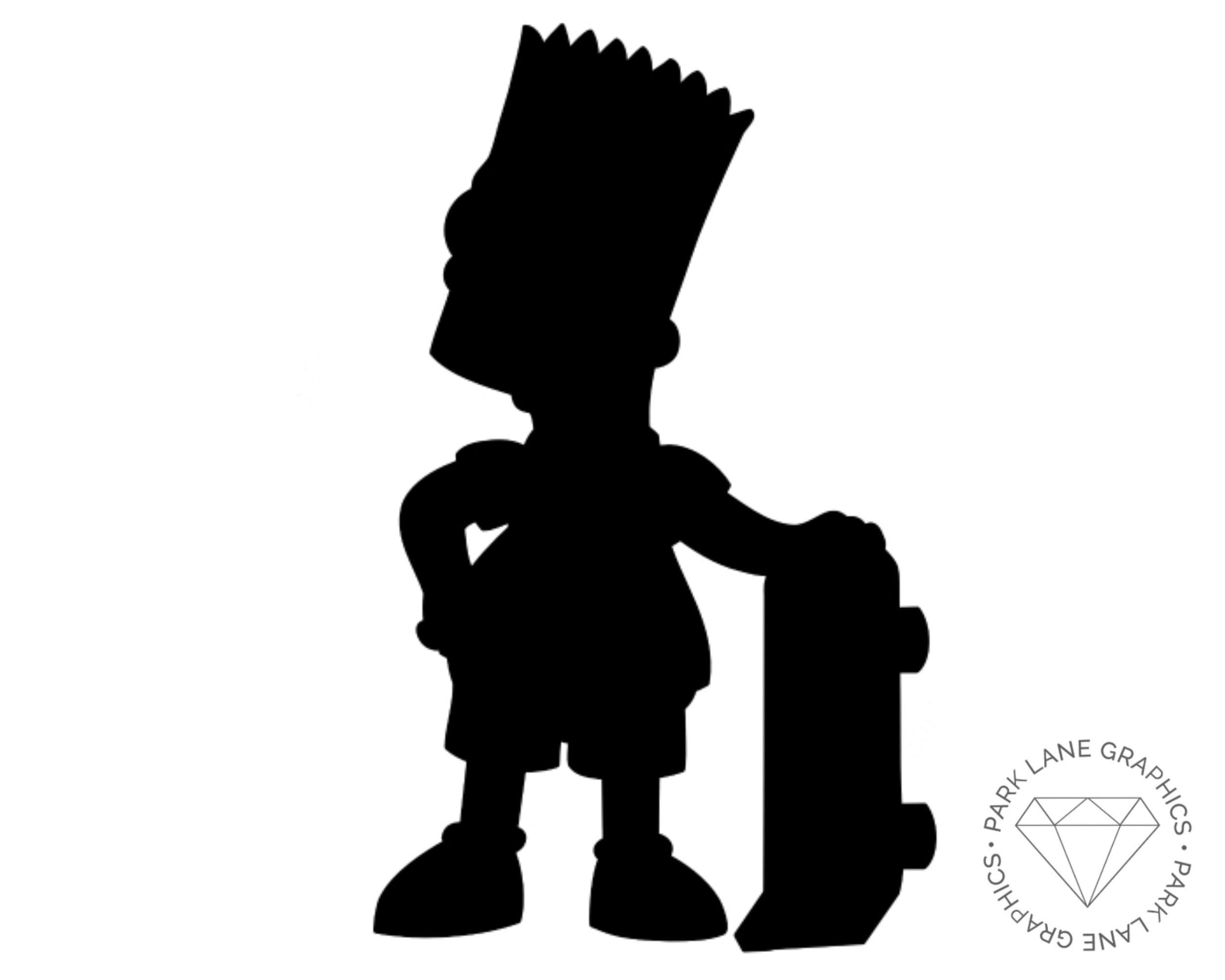 Bart Simpson 2 Vinyl Sticker Decal The Simpsons Boy Car | Etsy