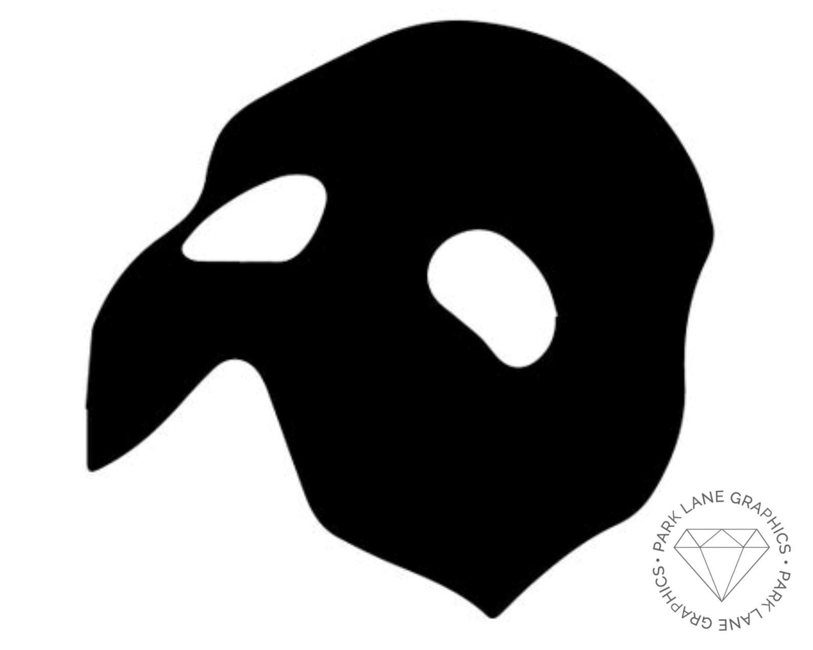 Phantom Mask Vinyl Sticker Decal Phantom of the Opera | Etsy