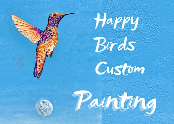 Custom Bird Painting From Happy Birds Custom showing 2 | Etsy