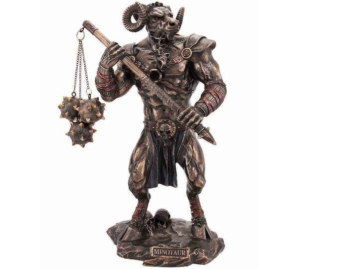 Minotaur Greek Mythology Statue Figurine Sculpture. - Etsy