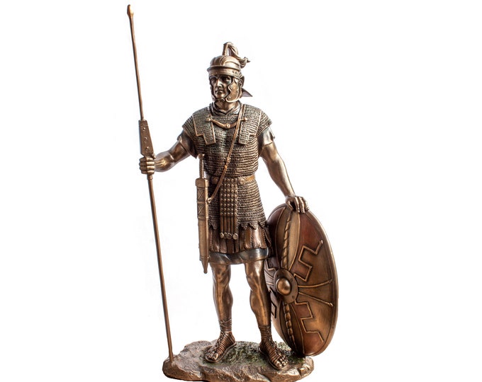 Roman Soldier Statue Figurine.roman Legionary Statue - Etsy