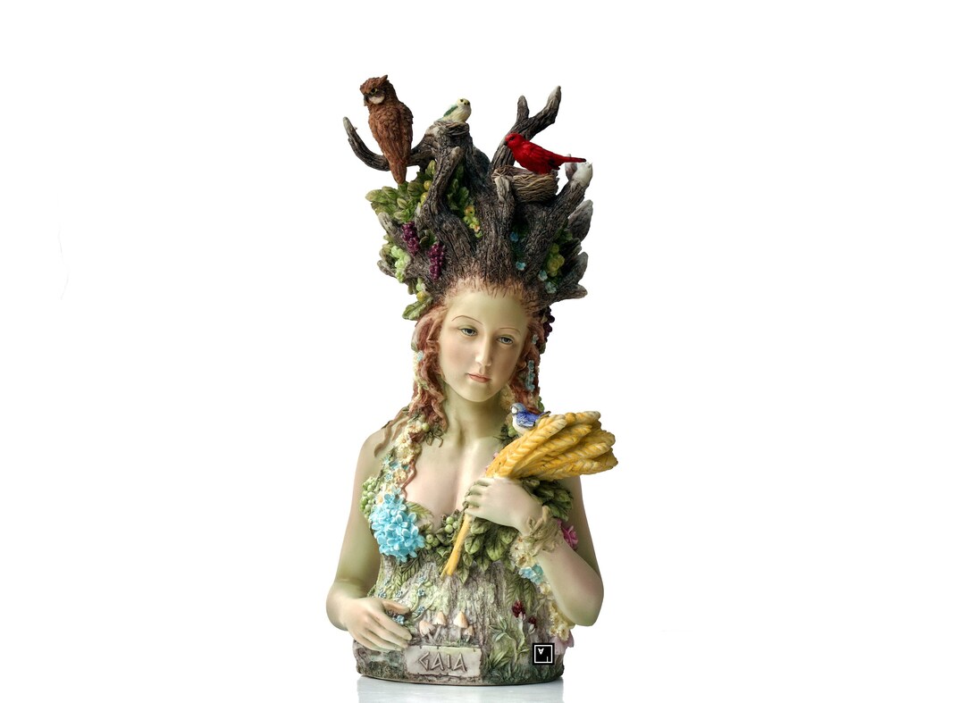 Gaia Bust Statue Figurine.gaia Mother of Earth - Etsy