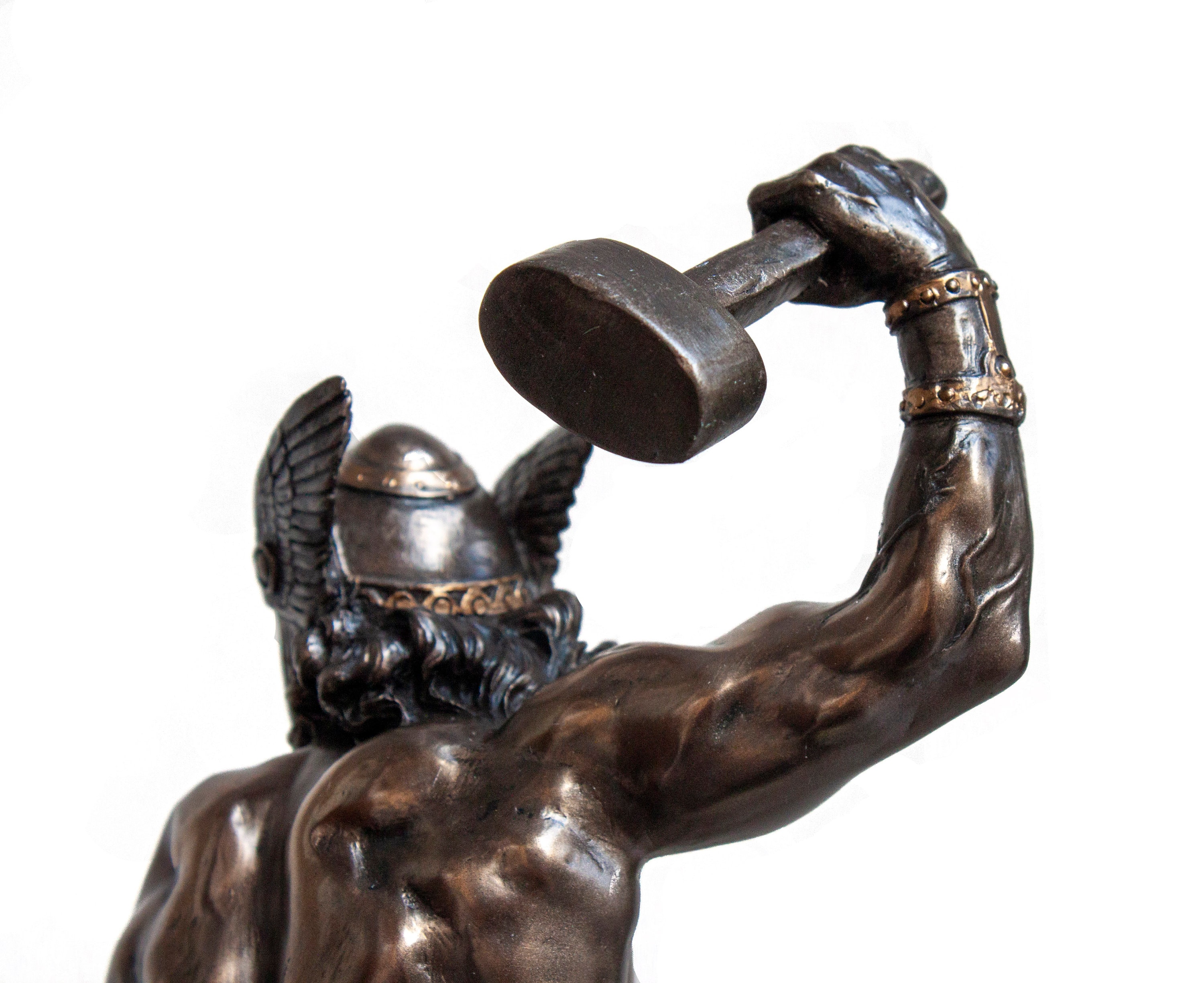 Thor Statue Figurine.thor Bronzed Sculpture.norse Gods | Etsy