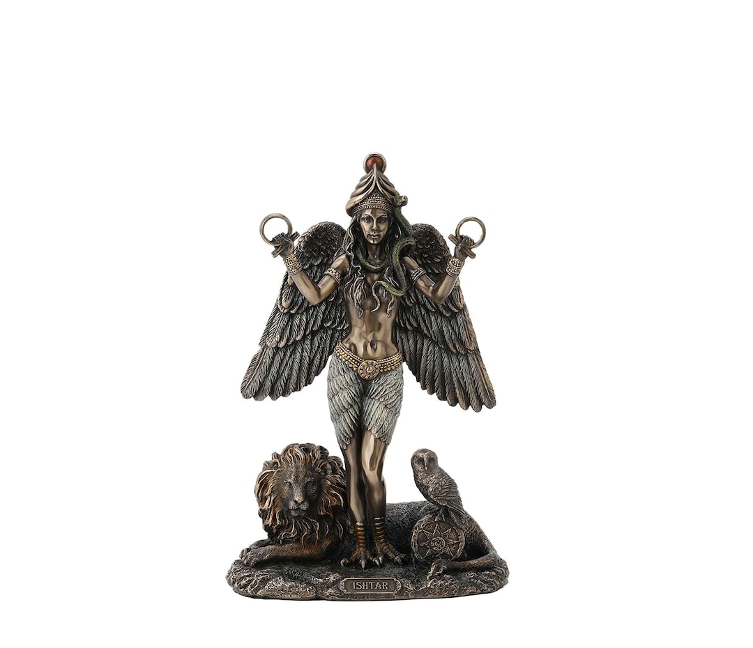 8.66 Inches Ishtar the Mesopotamian Goddess of Love and Power Statue ...