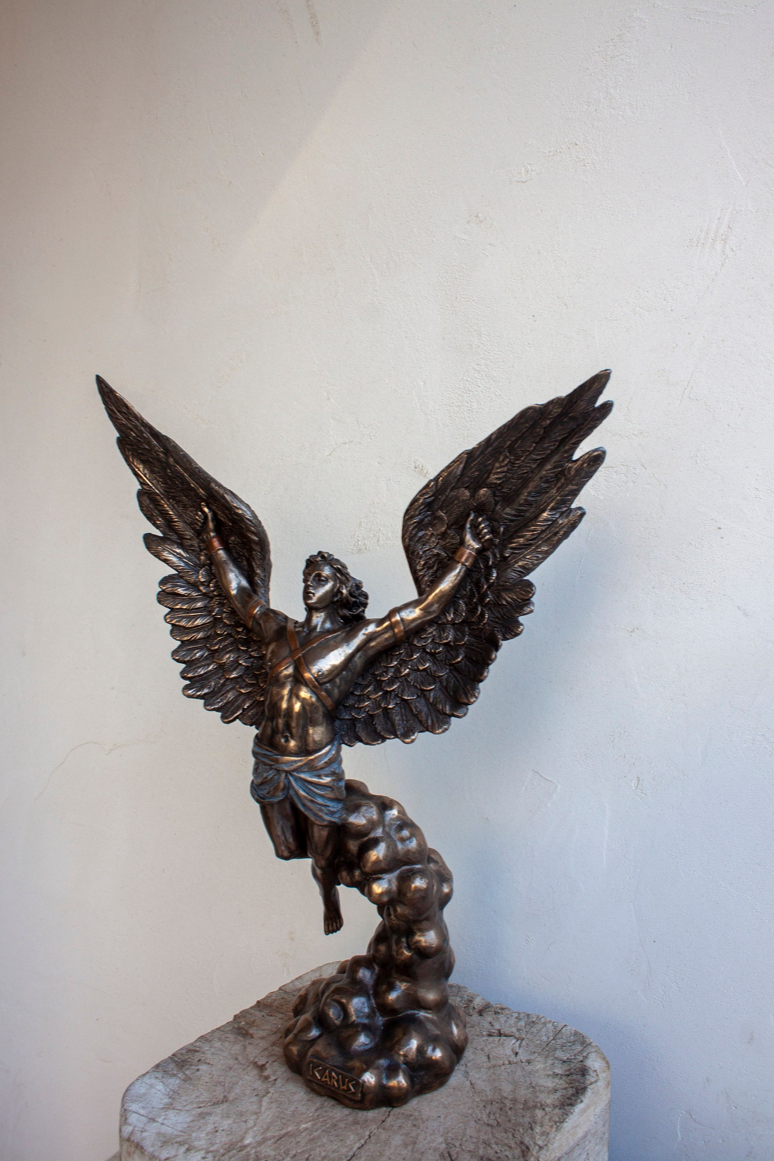ICARUS Bronze Sculpture Figurine.greek Gods Bronze.icarus | Etsy