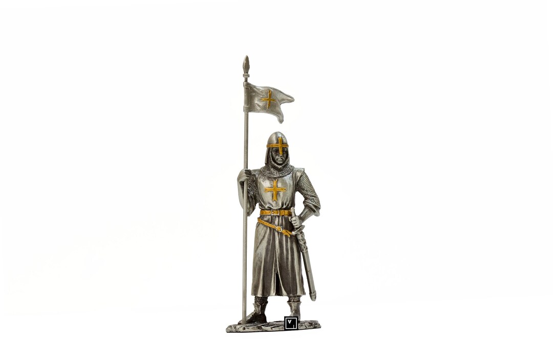 Medieval Knight Pewter Statue. - Etsy