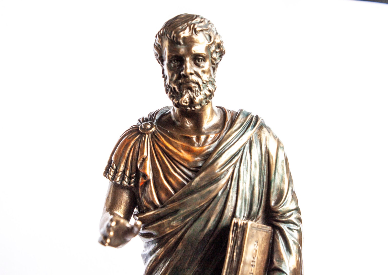 Aristotle Bronzed Statue Figurine .Greek Philosophers Statue | Etsy