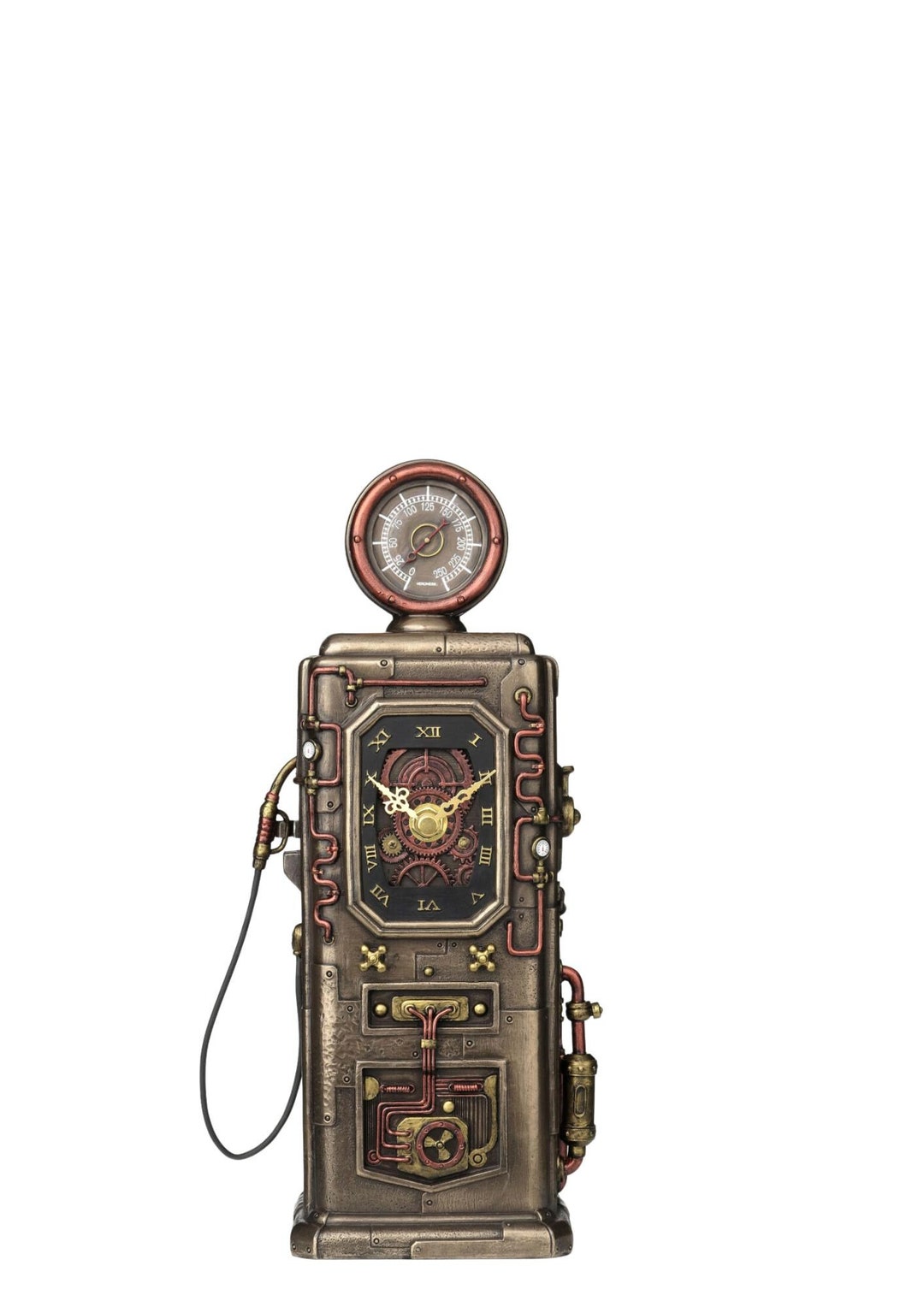 Steampunk Gas Station Desk Clock: Bronzed Fuel Dispenser Tower - Etsy