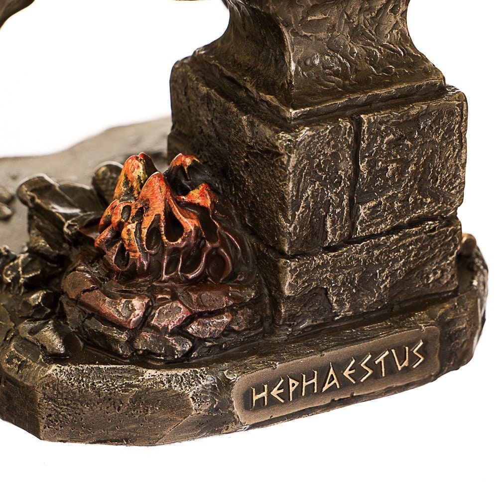 Hephaestus Bronzed Statue Figurine.ancient Greek Gods Statue | Etsy