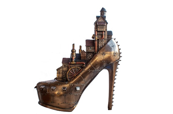 Steampunk Hill City.Steampunk Shoe. | Etsy
