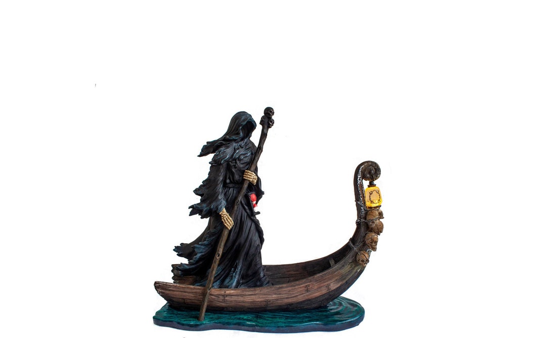Charon Grim Reaper Statue. Charon Ferryman Sculpture Death God. Altar ...