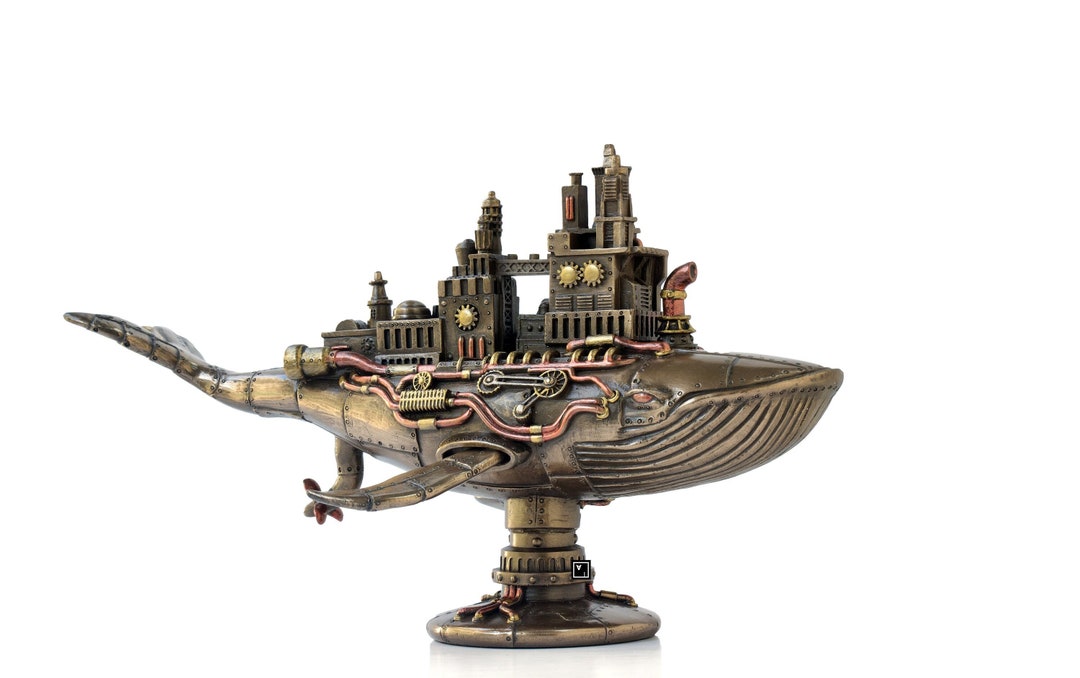 Steampunk Galactic Ship Whale Statue - Etsy