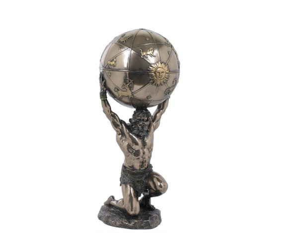 12.59 Inches Atlas Statue - Etsy