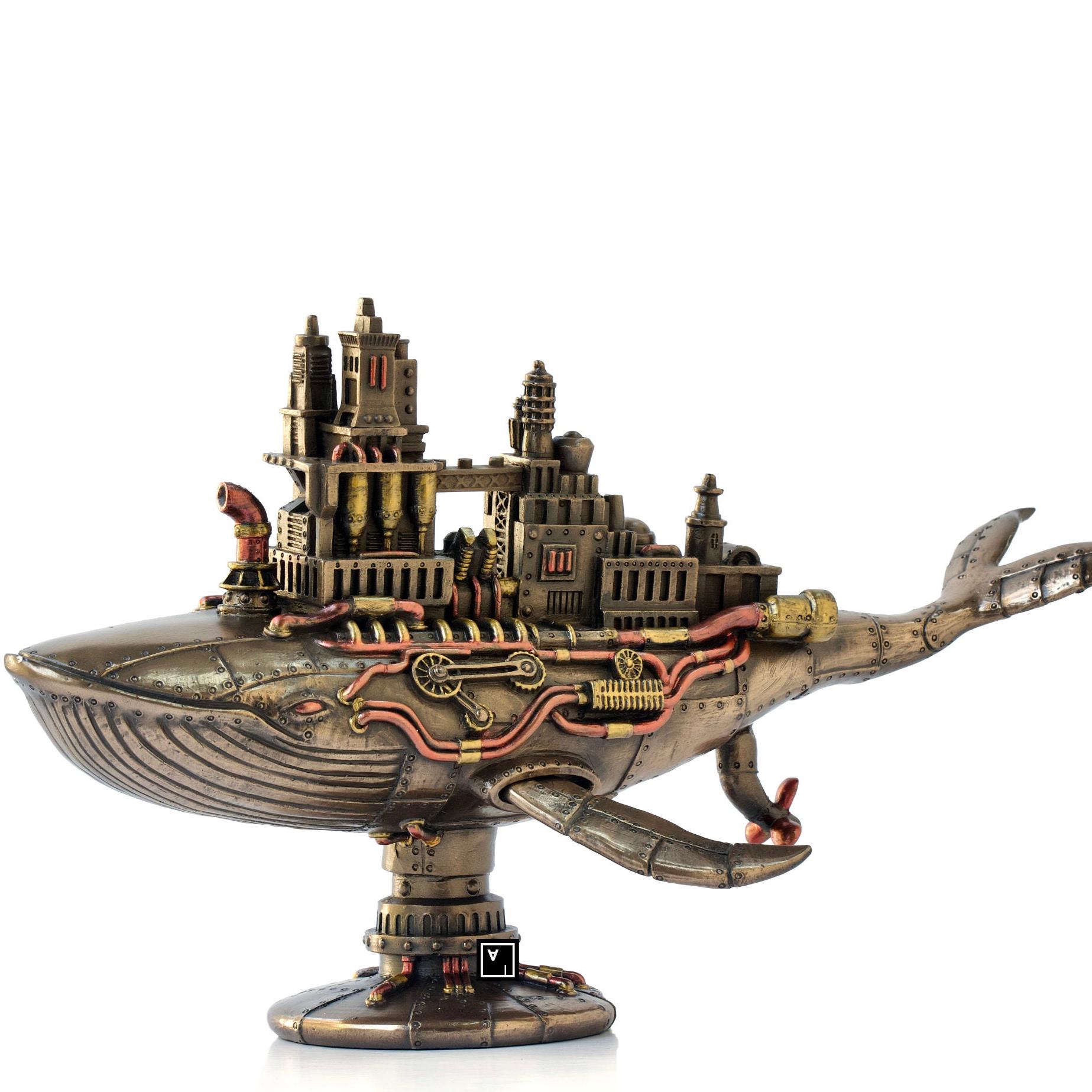 Steampunk Galactic Ship Whale Statue - Etsy