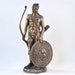 Apollo Roman Greek God With Shield and Bow Bronzed Statue - Etsy