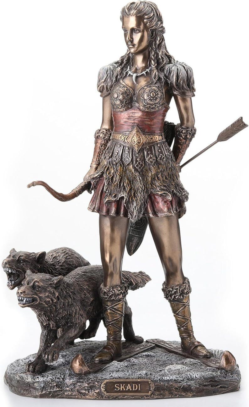 Skadi Norse Goddess of Winter Hunt and Mountains Statue - Etsy