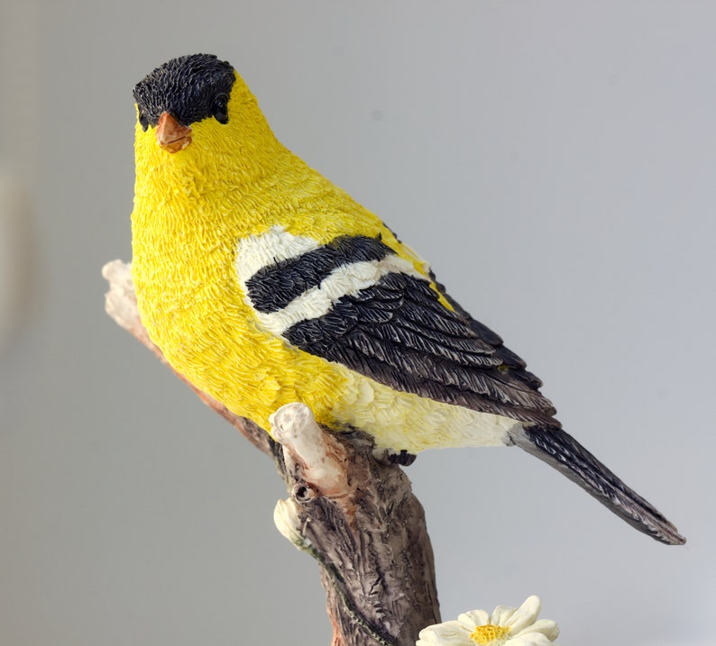 American Goldfinch Resin Statue - Etsy