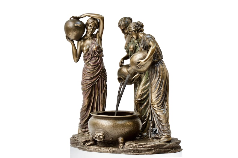 Danaides Daughters Bronzed Statue Figurine.danaus Daughters - Etsy