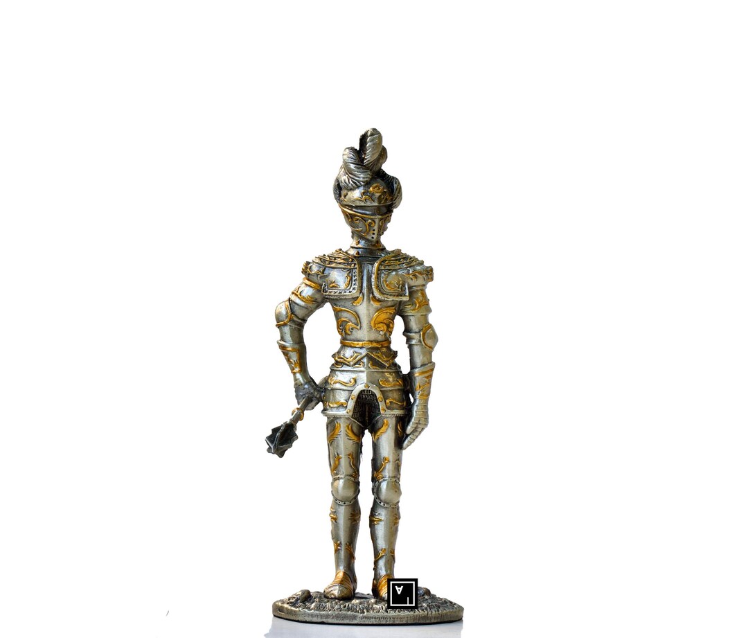 Solid Peter Medieval With Morning Star Mace Statue - Etsy