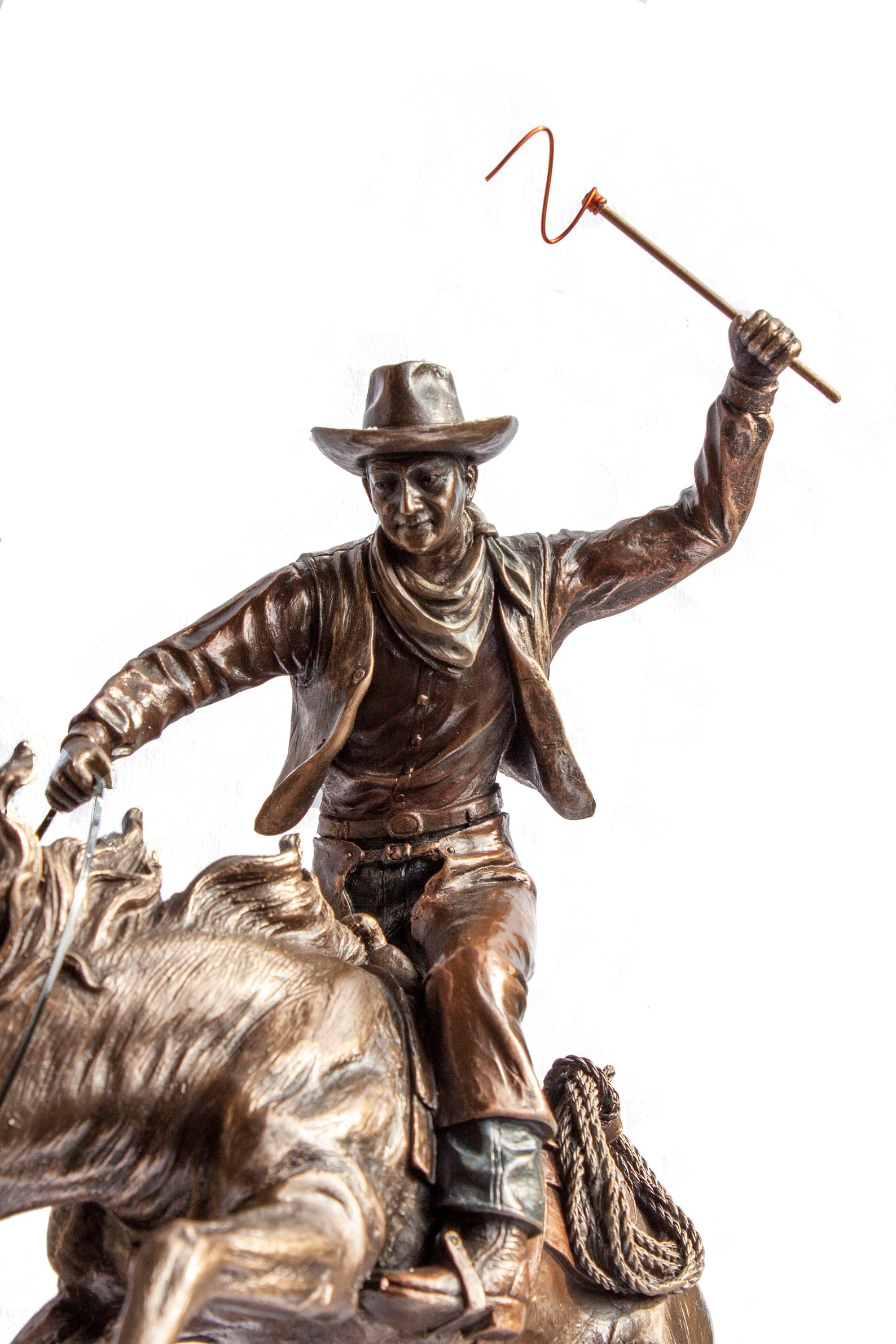 Cowboy Statue Figurine.Wild Rodeo Ride | Etsy