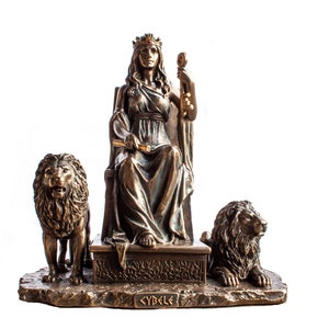 Cybele Bronzed Statue Figurine.greek Goddess.kybele Bronze | Etsy