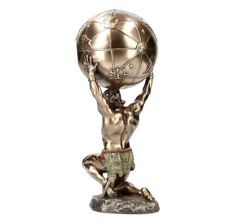 12.59 Inches Atlas Statue - Etsy