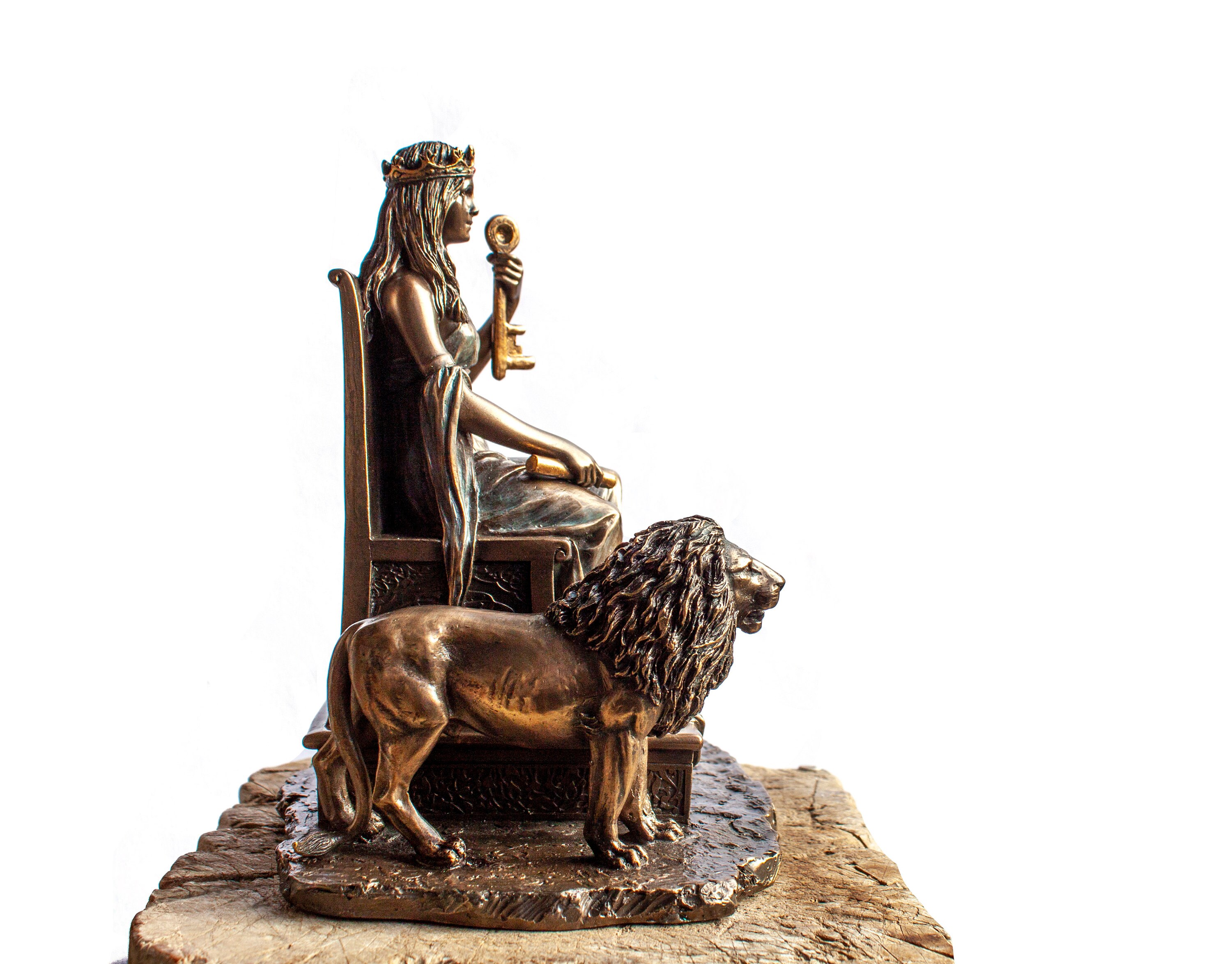 Cybele Bronzed Statue Figurine.greek Goddess.kybele Bronze - Etsy