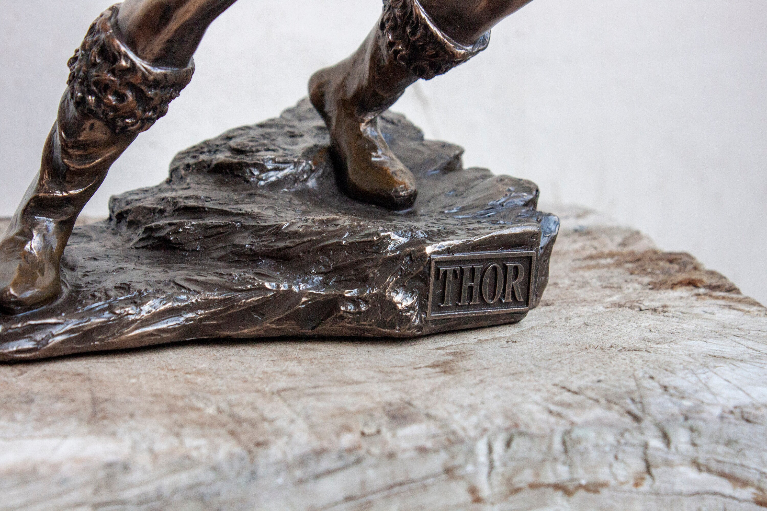 Thor Statue Figurine.thor Bronzed Sculpture.norse Gods | Etsy