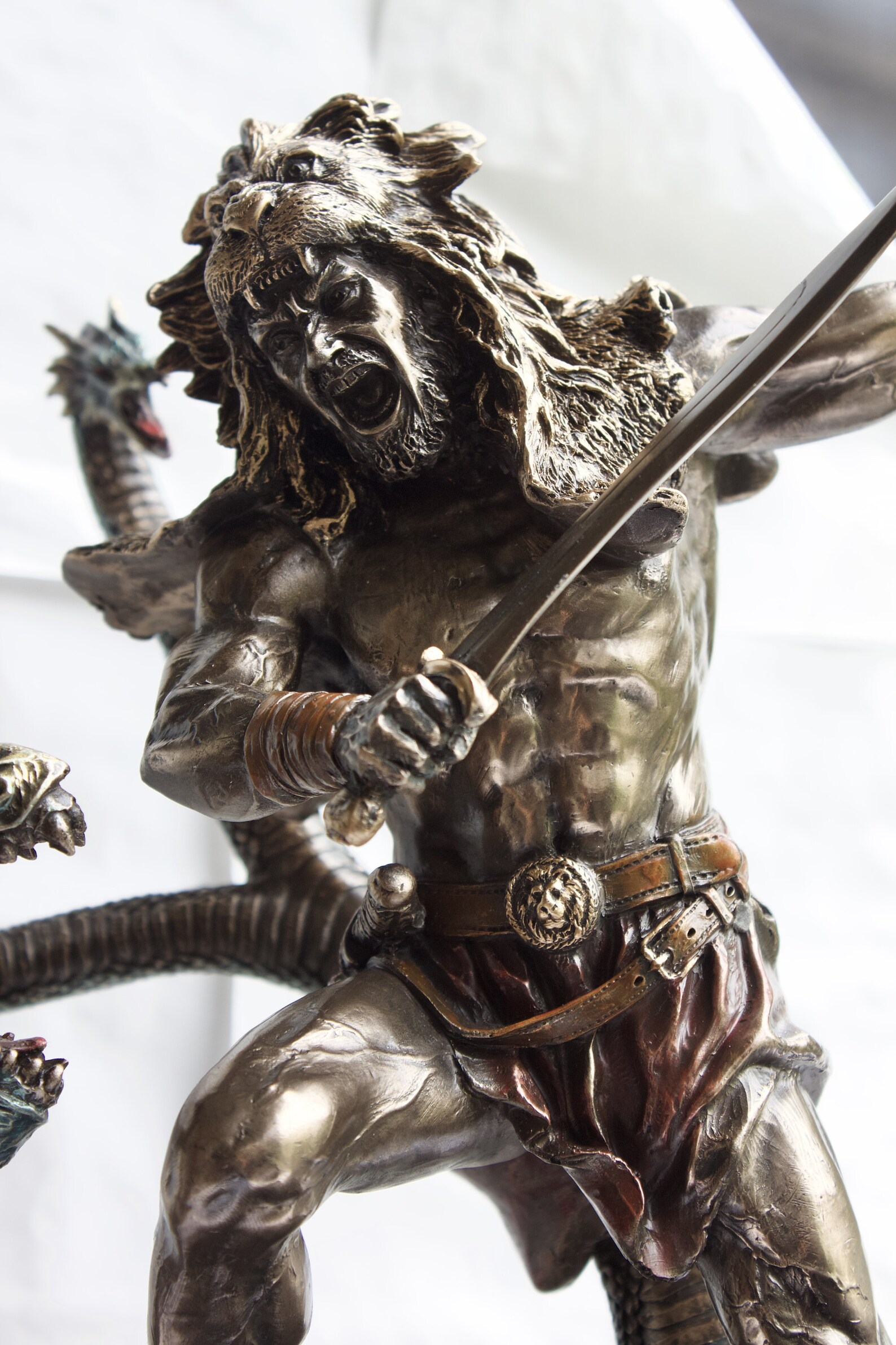 Hercules Battling the Hydra Statue | Etsy