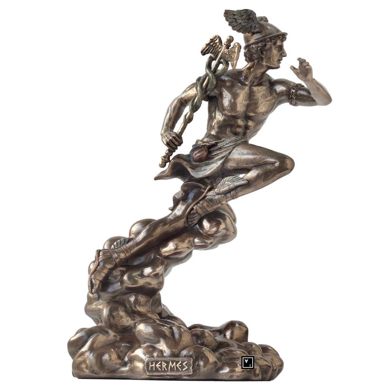 Veronese Design Hermes Statue, Cold Cast Resin, Bronzed Figurine - Etsy