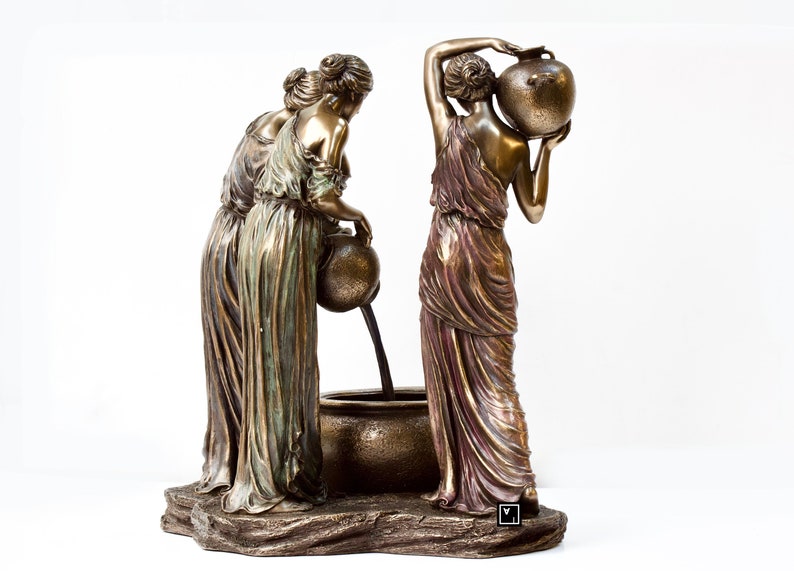 Danaides Daughters Bronzed Statue Figurine.danaus Daughters - Etsy