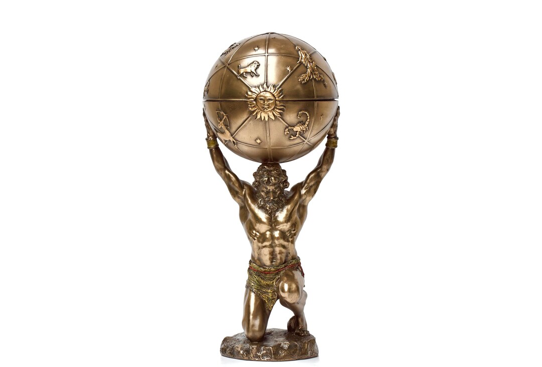 12.59 Inches Atlas Statue - Etsy