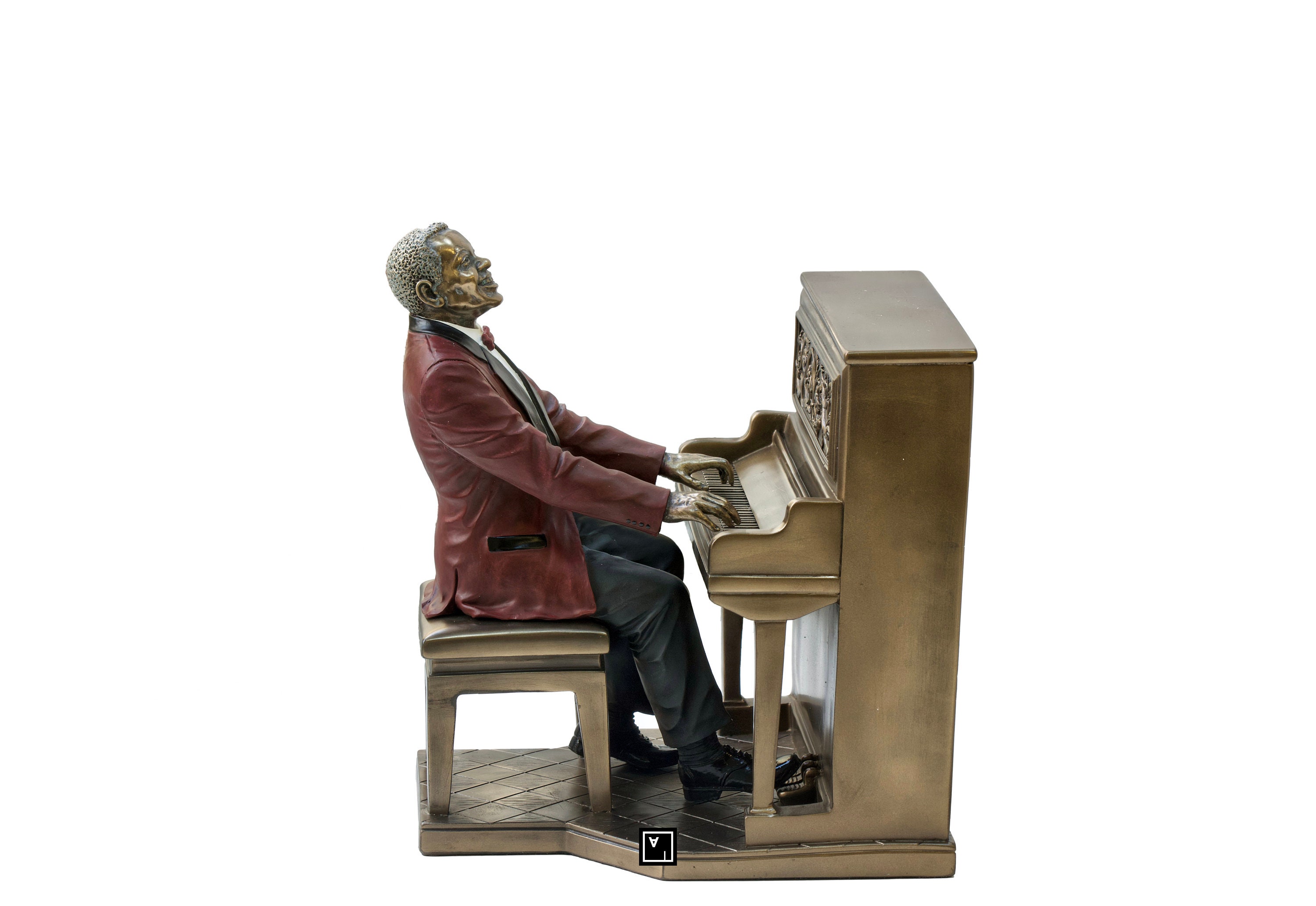 Musician Figurine. Jazz Band Pianist Statue. - Etsy