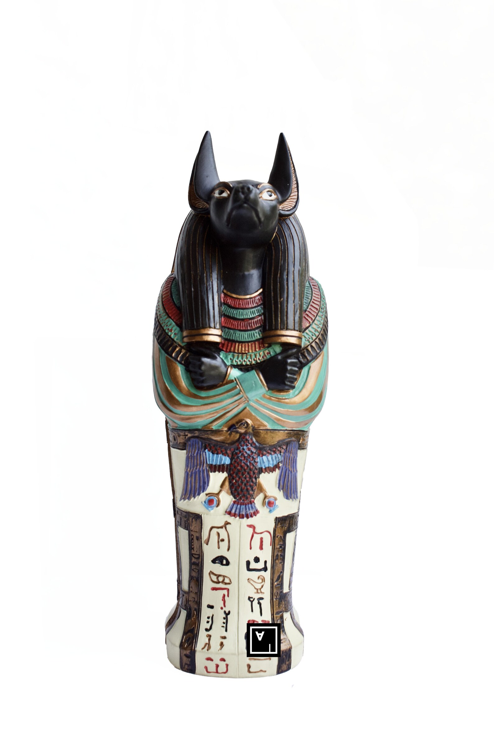 Anubis Coffin Jeweled Box - Collectible Egyptian Decoration Container ...